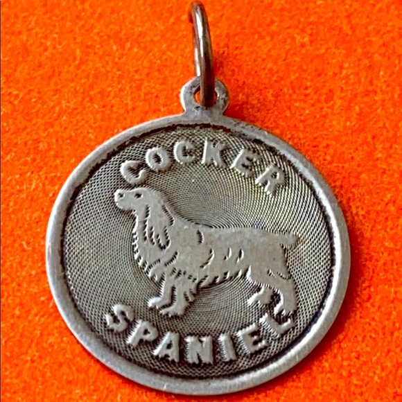 TC | Jewelry | Vintage Sterling Silver Cocker Spaniel Dog Pendant Charm ...